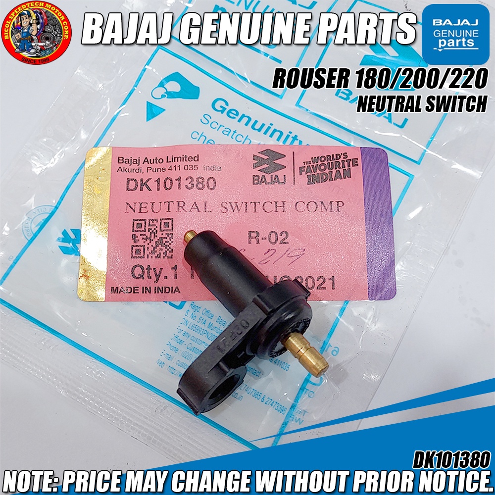 NEUTRAL SWITCH Rouser 180 200 DTSI old 220(KMC) (GENUINE: DK101380 ...
