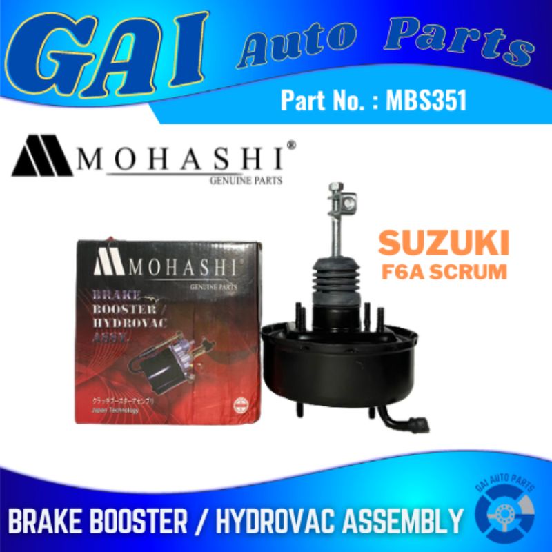 Mohashi Brake Booster/ Hydrovac Assembly (MBS-351) for SUZUKI F6A Scrum ...