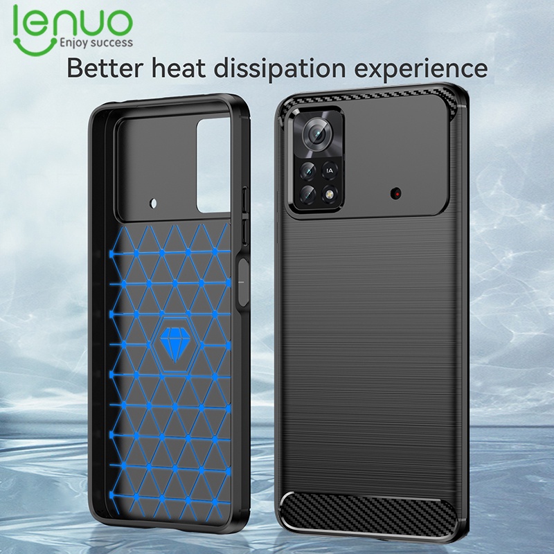 LENUO Luxury Cooling Phone Case For Poco X3 Nfc F3 F4 M4 Pro X4 Gt M5 ...