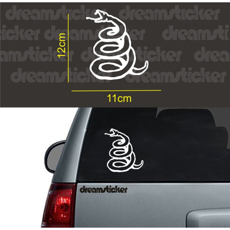 Metallica Snake Logo Sticker | Shopee Philippines