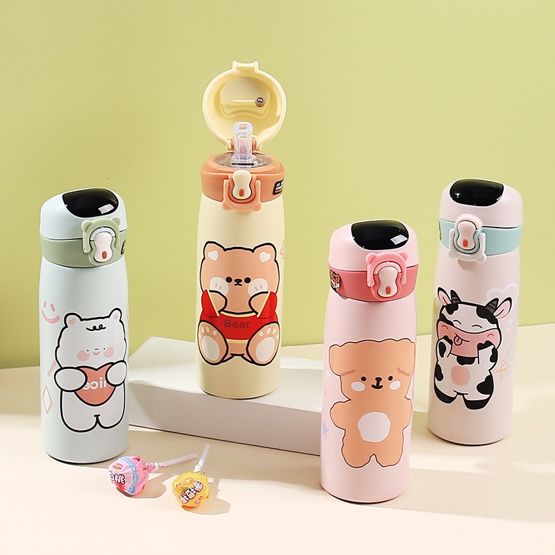 Sticker Bear Thermos Bottle Display Temperature 500ML | Shopee Philippines