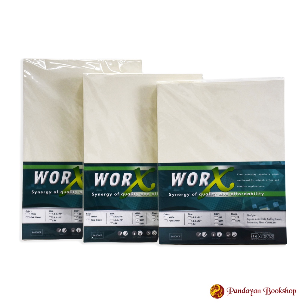 Worx Specialty Board Pale Cream 100s | Shopee Philippines
