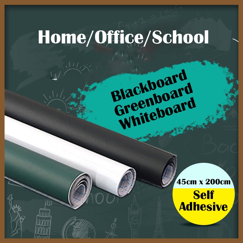 Wall Sticker Decor Soft Whiteboard Erasable Writing Board Office Marker ...