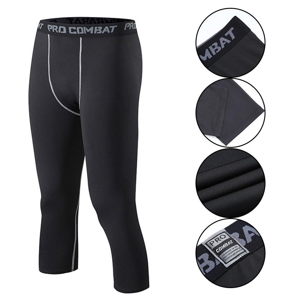Compression Tights Pants Breathable Sports Trouser Basketball Running ...