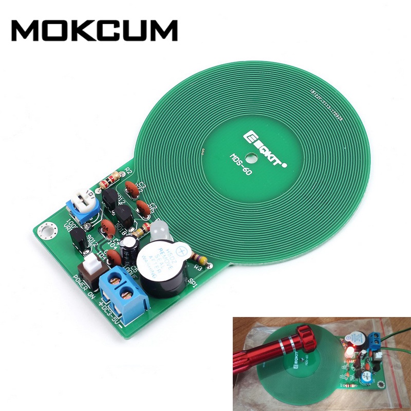 DIY Kit Metal Detector Kit Electronic Kit DC 3V-5V Non-contact Sensor ...