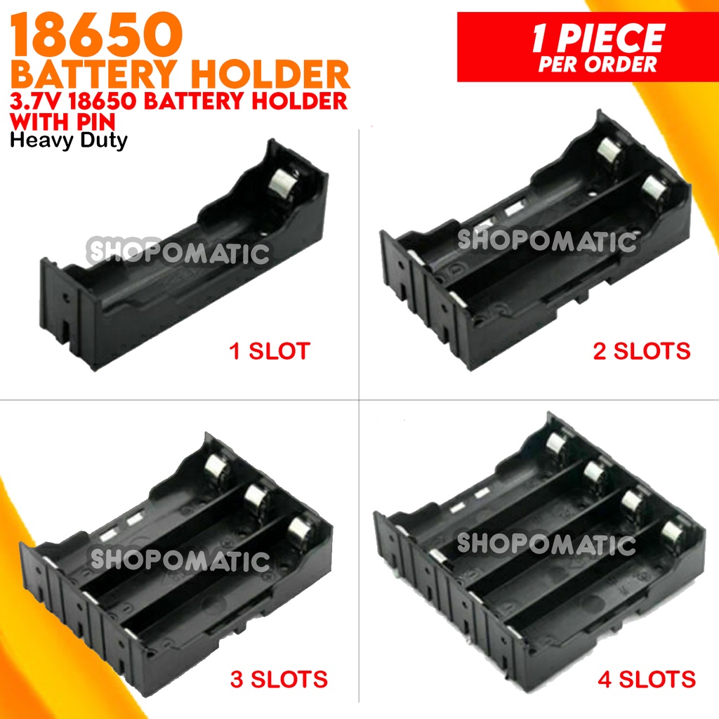🟧 18650 cell battery holder storage box case 18650 1x 2x 3x 4x 18650 ...