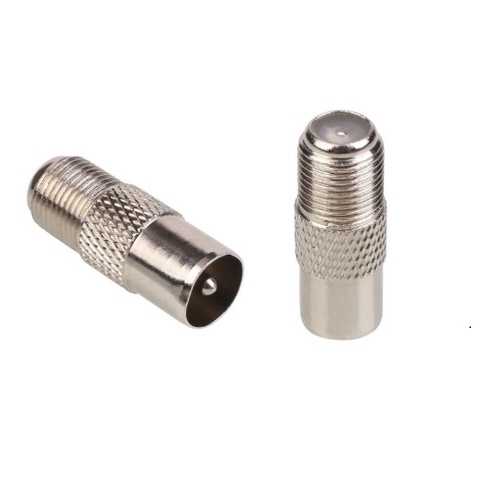 PAL Male to F Female RF Coax Connector Convertor RF Adapter for TV ...