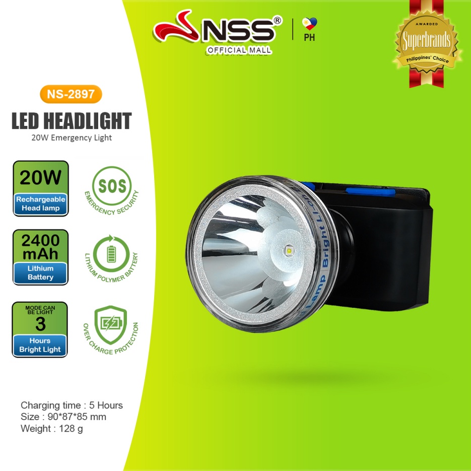 NSS Headlamp Outdoor camping Portable LED Headlamp USB charging Fishing ...