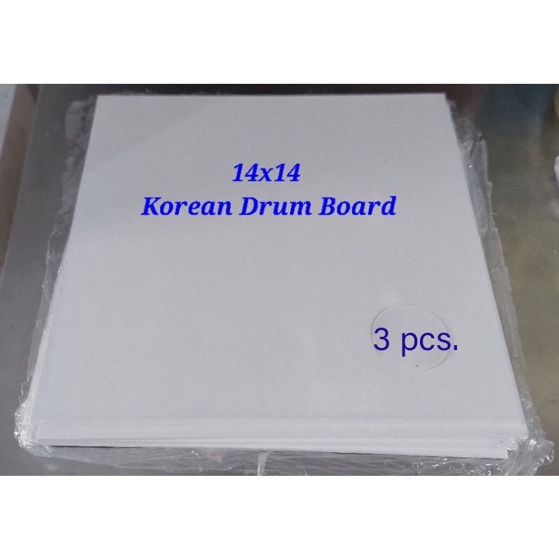 3 pcs. 14x14" Korean Drum Board / Mdf Wood/ Corrugated Drum | Shopee ...