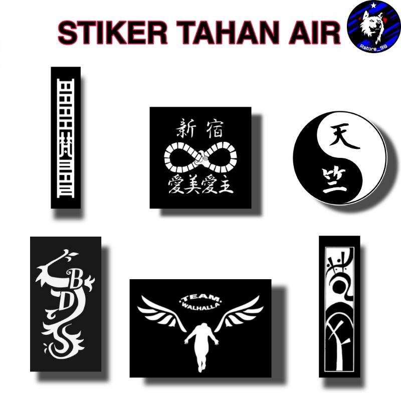 Tokyo REVENGERS VALHALLA TOUMAN BLACK DRAGON HOLOGRAM STICKER STICKER ...