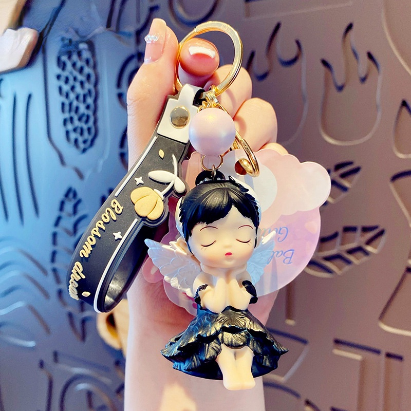 Genuine Guardian Angel Key Chain Trend Creative Female Cute Delicate ...