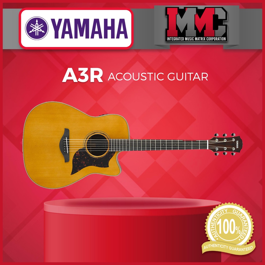 YAMAHA A3R STEEL ACOUSTIC GUITAR | Shopee Philippines