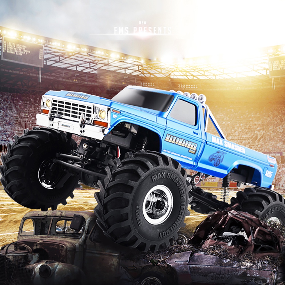 FMS FCX24 MAX SMASHER 2.4GHz RTR 1/24 MINI Simulation RC Electric ...