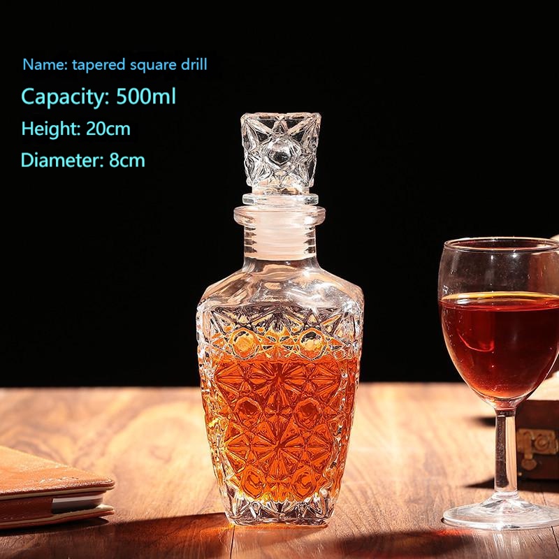 Creative glass wine bottle Wine bottle Xo whisky Decorative wine bottle ...