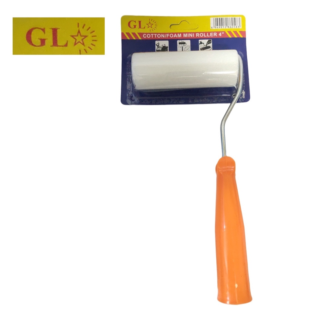 GL PAINT ROLLER 4” COTTON/FOAM (SET/REFILL) | Shopee Philippines