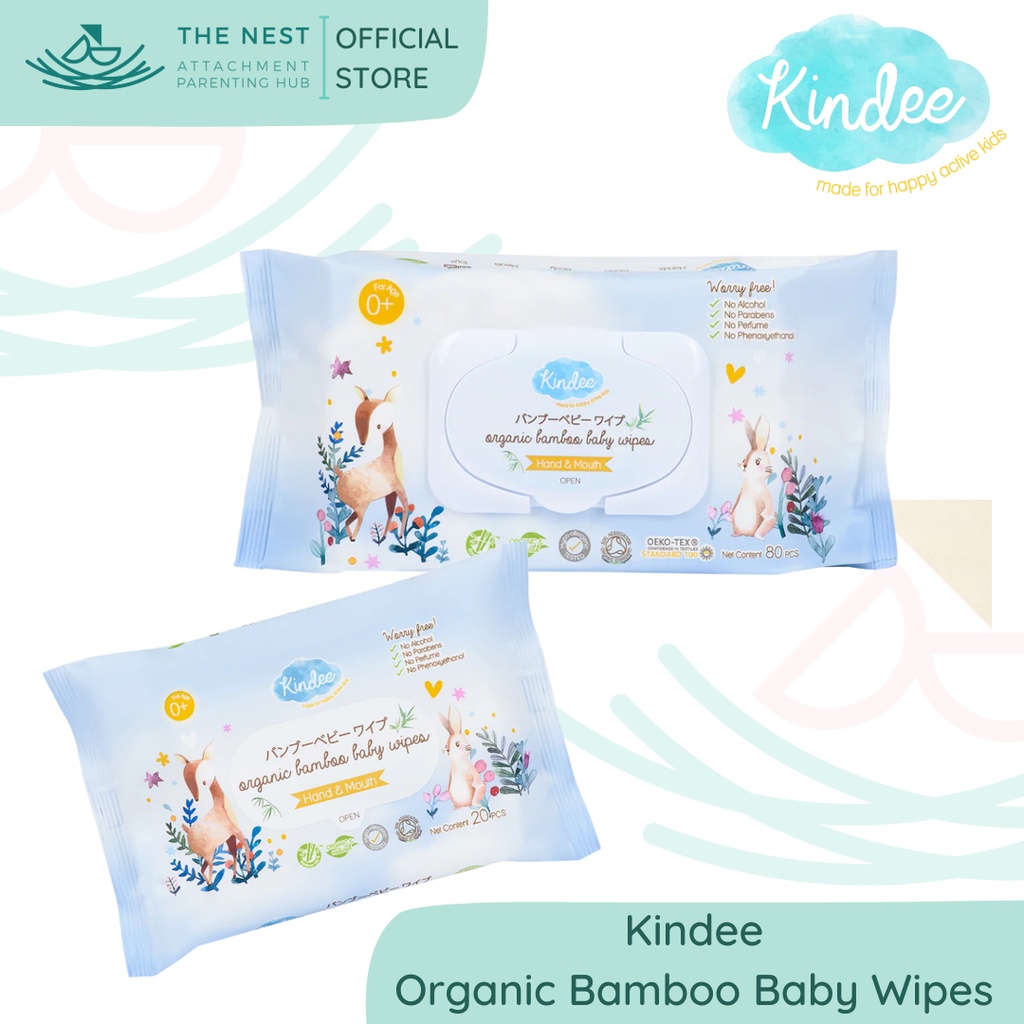 Kindee Organic Bamboo Baby Wipes | Shopee Philippines