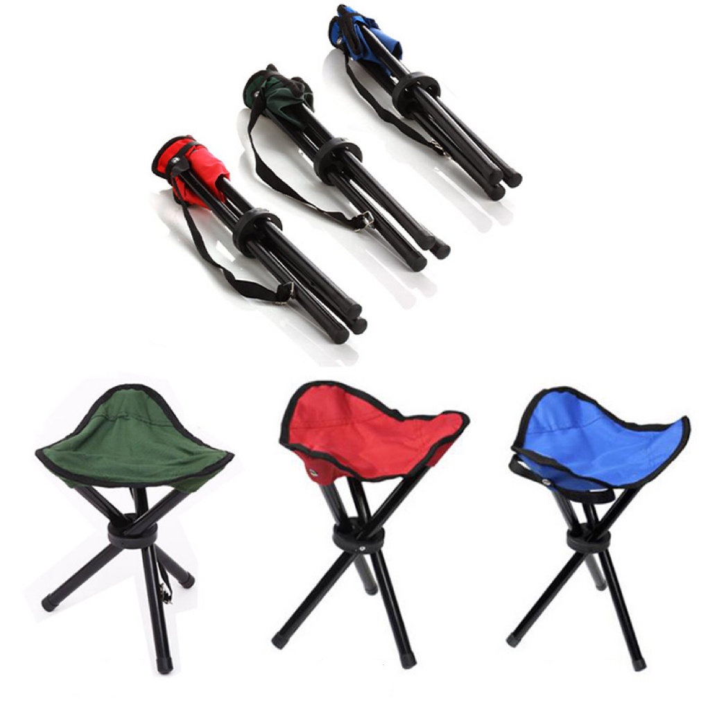 Outdoor portable triangle stool Mini simple folding portable train ...