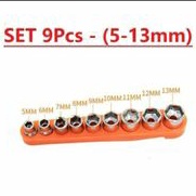 Socket Lock set Of 9 pcs From 5mm - 9mm shocket as square 1⁄4 | Shopee ...