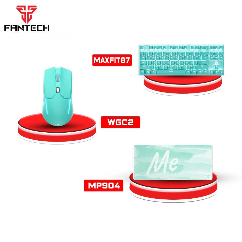 Fantech Bundle 3 in 1 Gaming Keyboard MK856 + Gaming Mouse WGC2 + Mouse ...