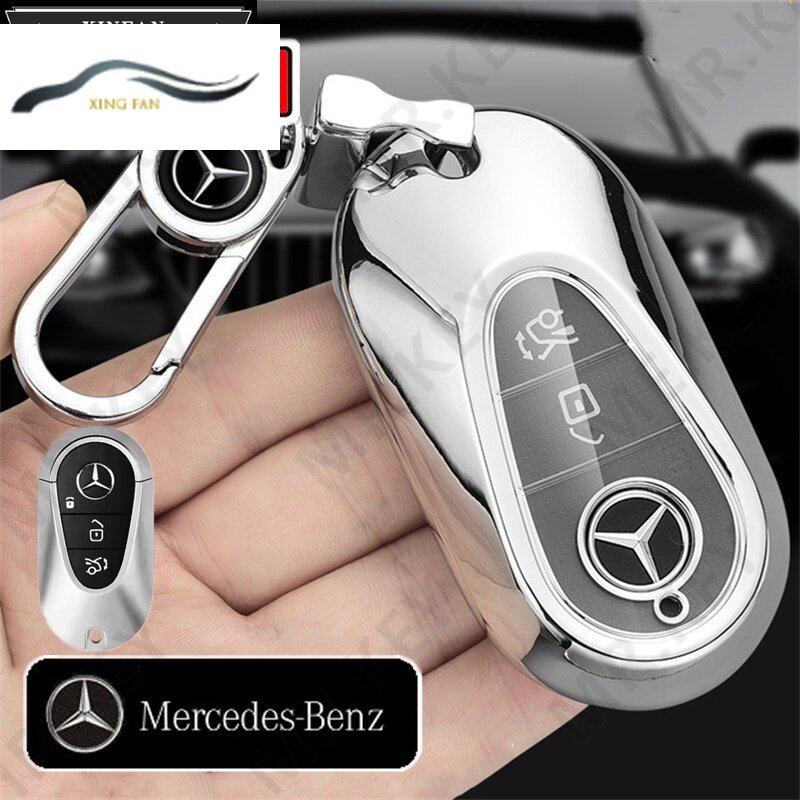 XINFAN TPU Car Key Case Full Cover for Mercedes Benz 2021 C Class S ...