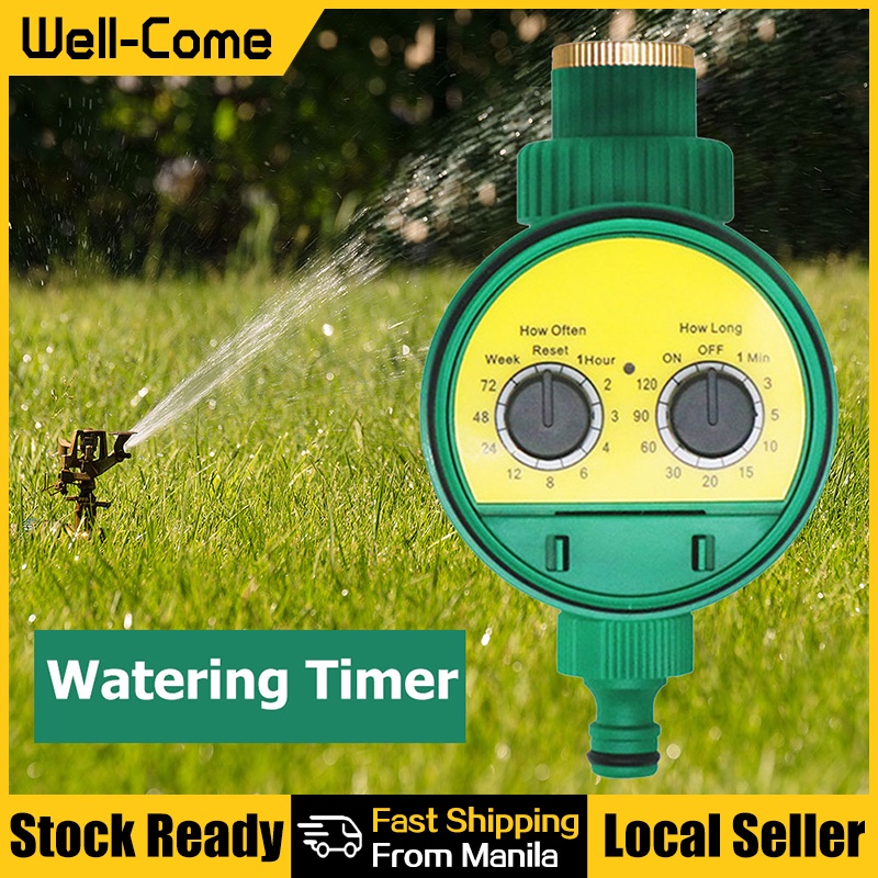 Two Dial Automatic Watering Timer Electronic Garden Faucet Home Garden ...