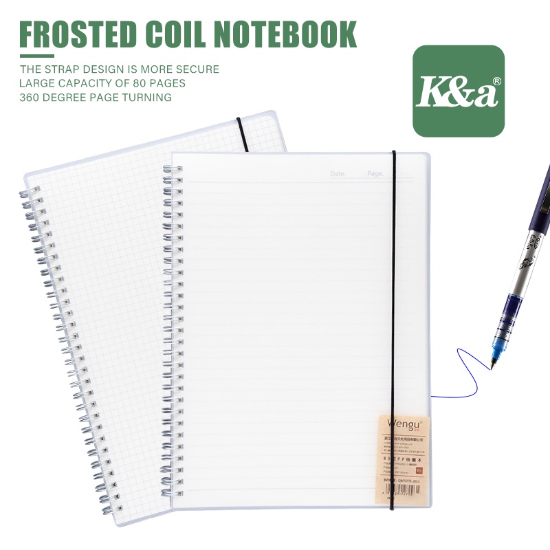 K&A Notebook B5 With Garter Styled 3 Options Line Grid Cornell | Shopee ...