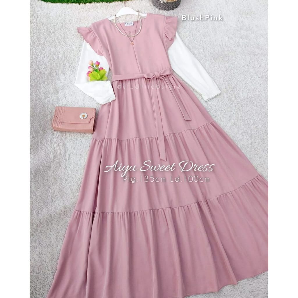 Anna DRESS | Age 9-11-12-14 Years 3 Color Series | Shopee Philippines