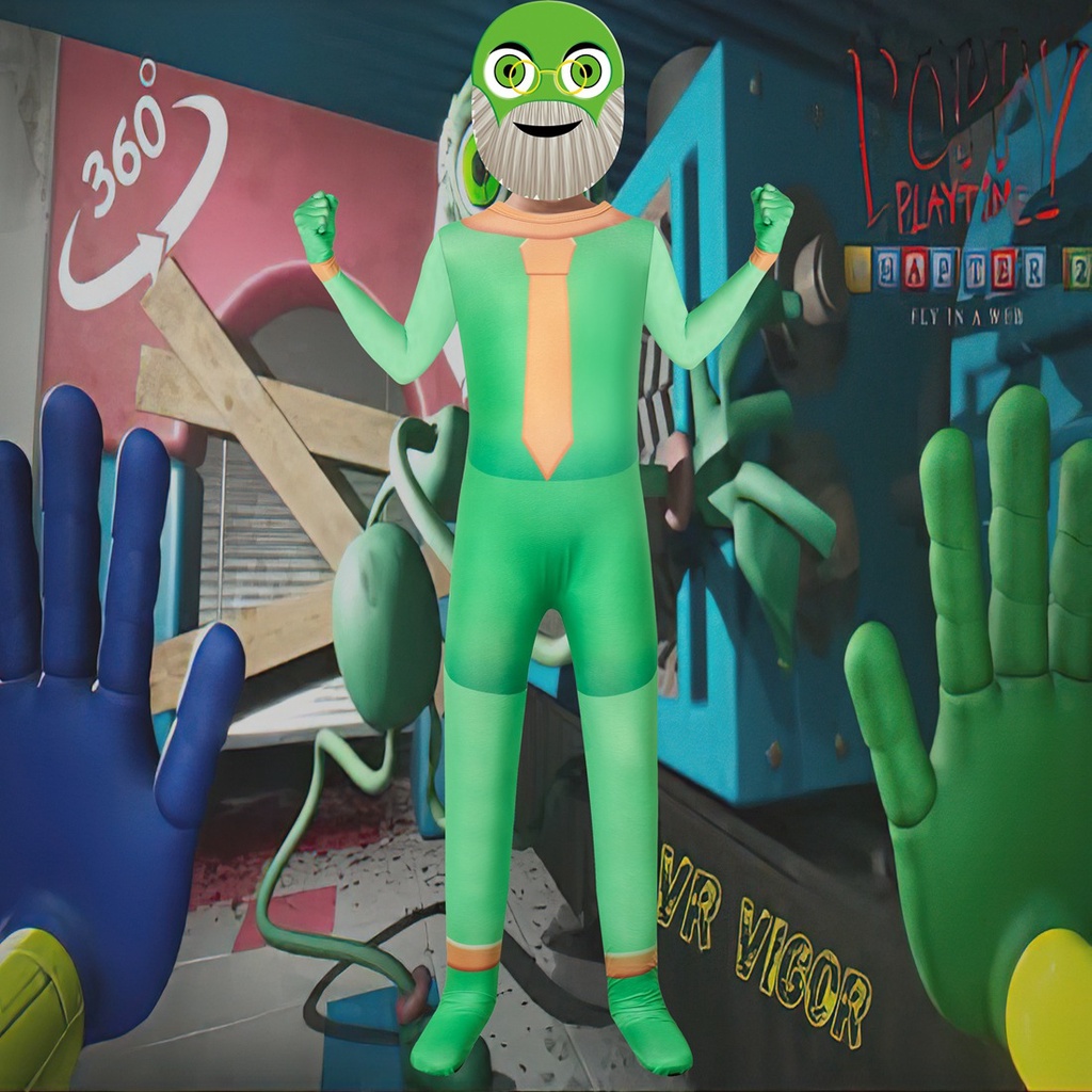 8 DESIGNS Poppy Playtime Halloween Child Bodysuit Props Cosplay Huggy ...