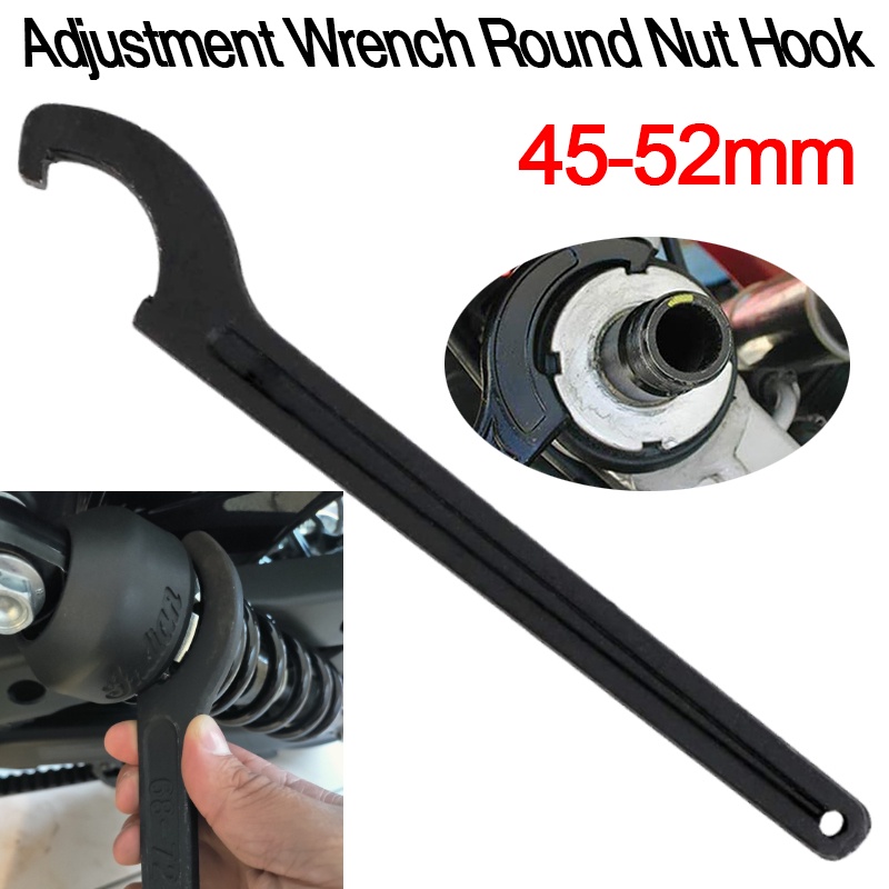45-52mm Crescent Hook Head Round Nut Spanner Hand Tool Stainless Steel ...