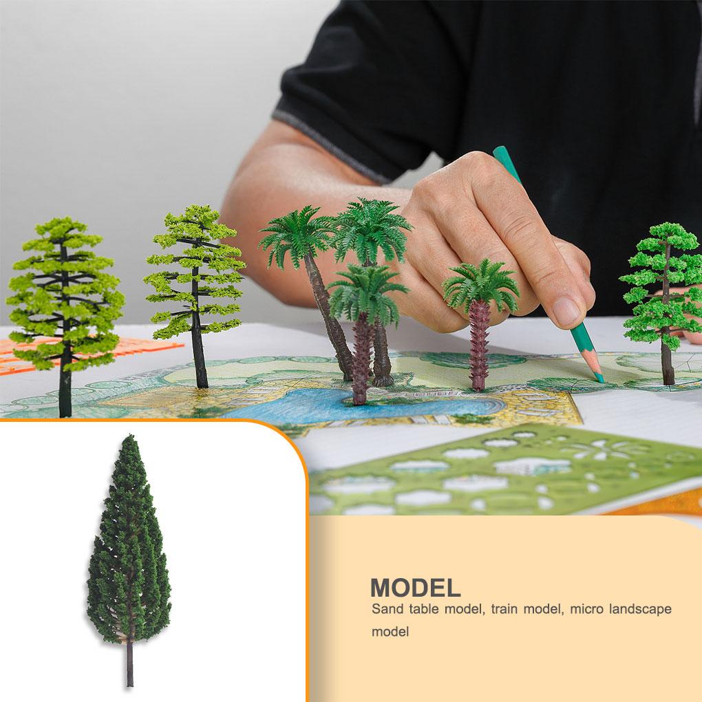 HUIT Miniature Scenery Tree Model Landscape Ornament Railroad Plant ...