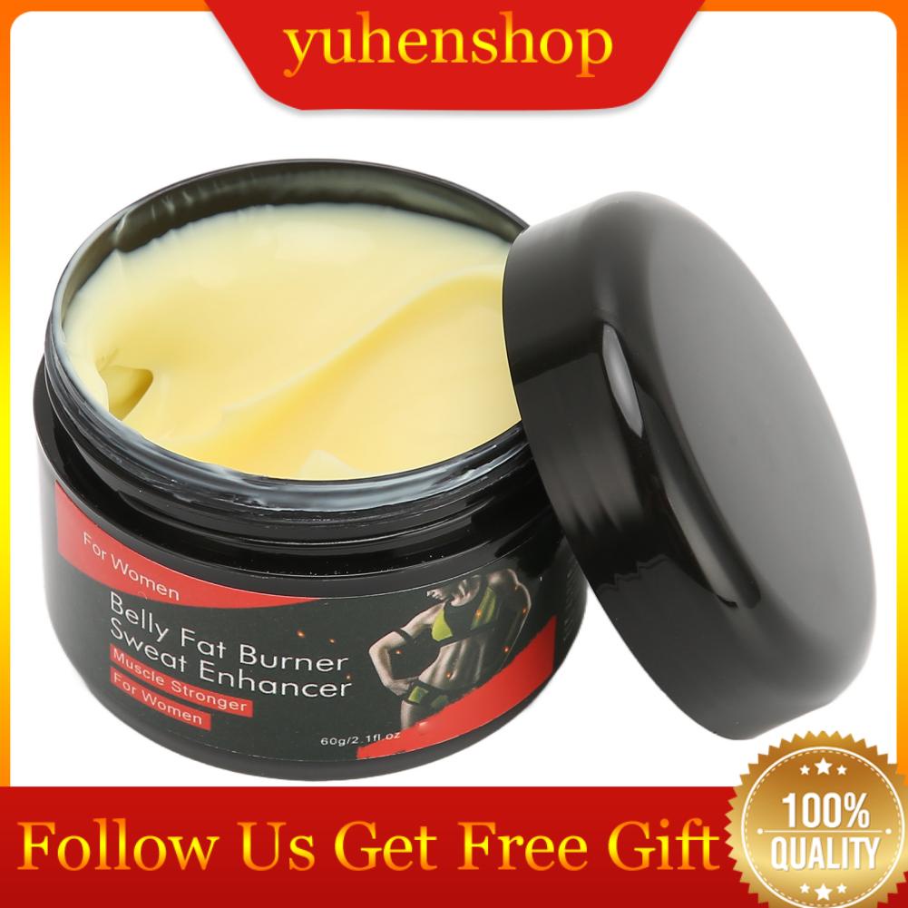 Yuhenshop Belly Fat Burning Cream Hot Sweat Enhancer Abdomen Cellulite ...