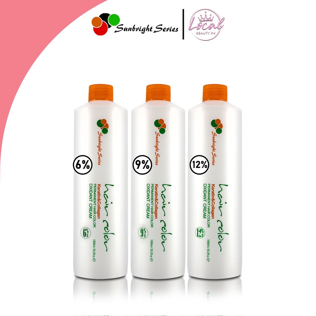 Sunbright Series Hair Color Oxidizing Cream 1000ml Oxidizer 6% 9% 12% ...