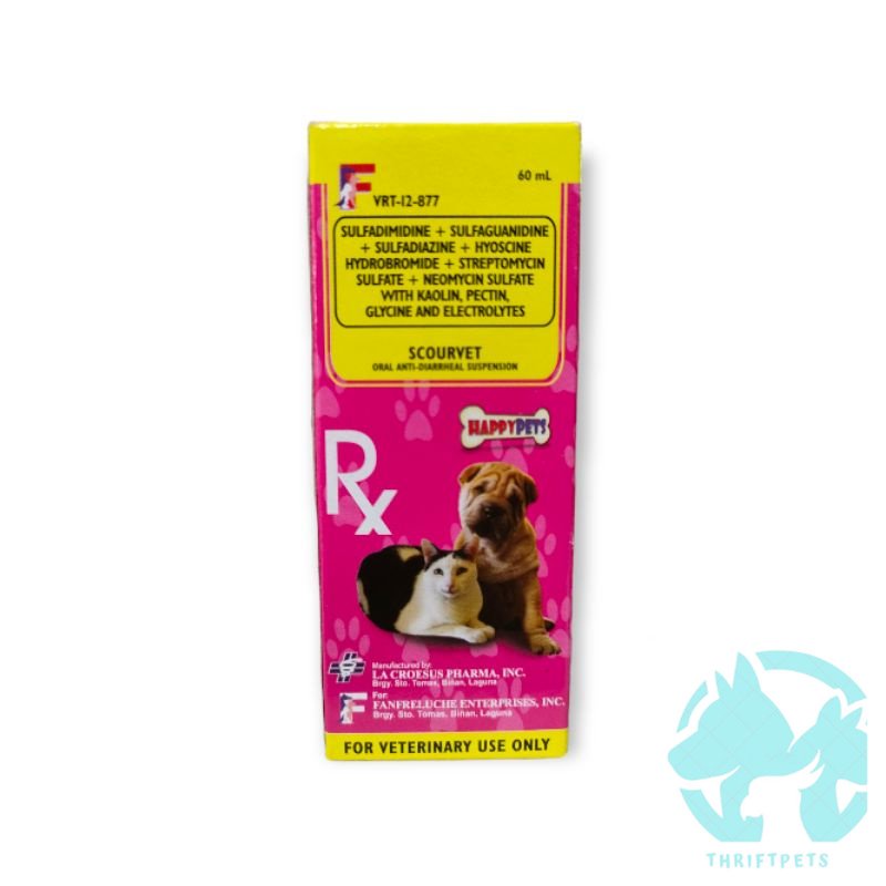 Happy Pets SCOURVET 60ml Anti-Diarrhea | Shopee Philippines