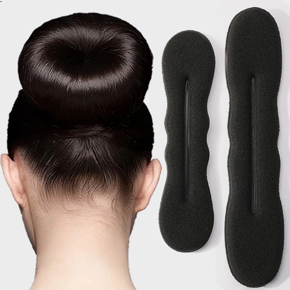 Sponge Hair Styling Tool Plastic Loop Curly Hair Maker Hair Scrunchie ...