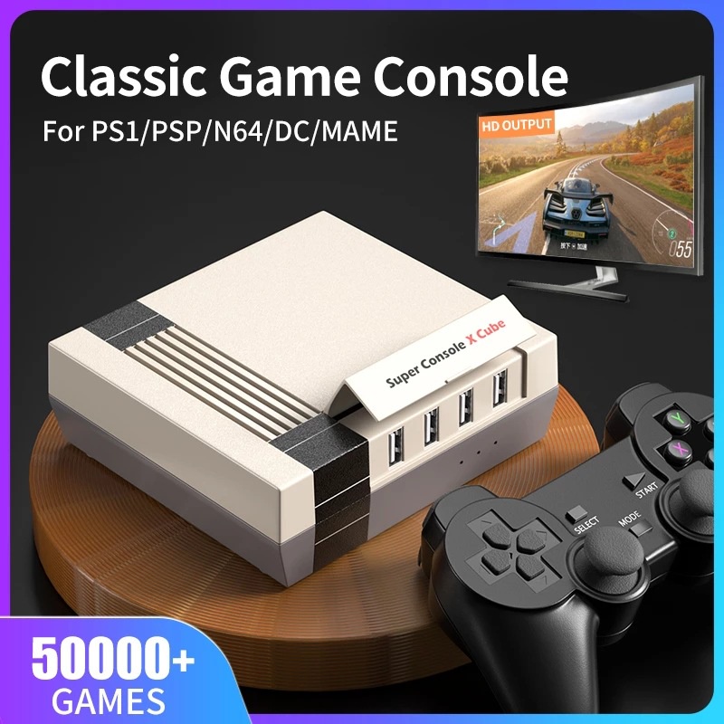Kinhank Super Game Console X Cube Retro Video Game Console Built-in ...