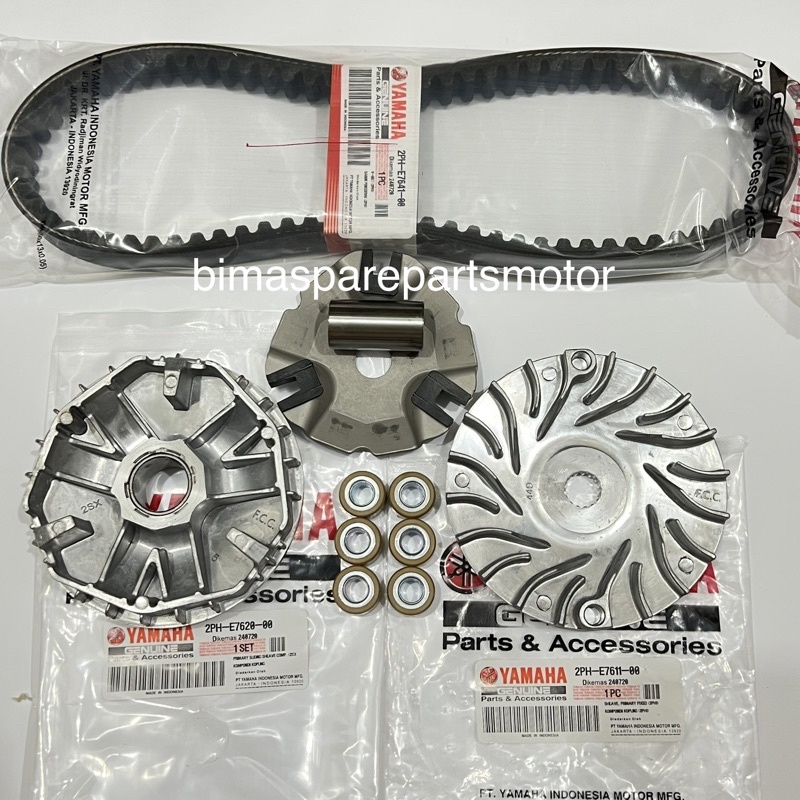 Cvt Van Belt Package+Roller Assy Housing Set+Roller Fan Mio M3 Soul GT ...