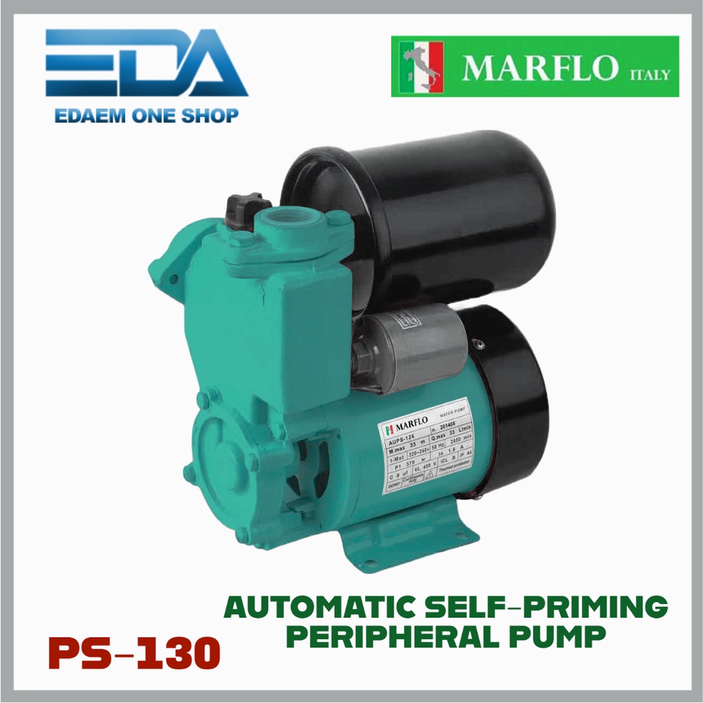Marflo Automatic Self-Priming Peripheral Pump PS-130 | Shopee Philippines