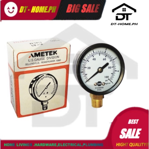AMETEK made in USA Pressure Gauge for Water Pumps | Shopee Philippines