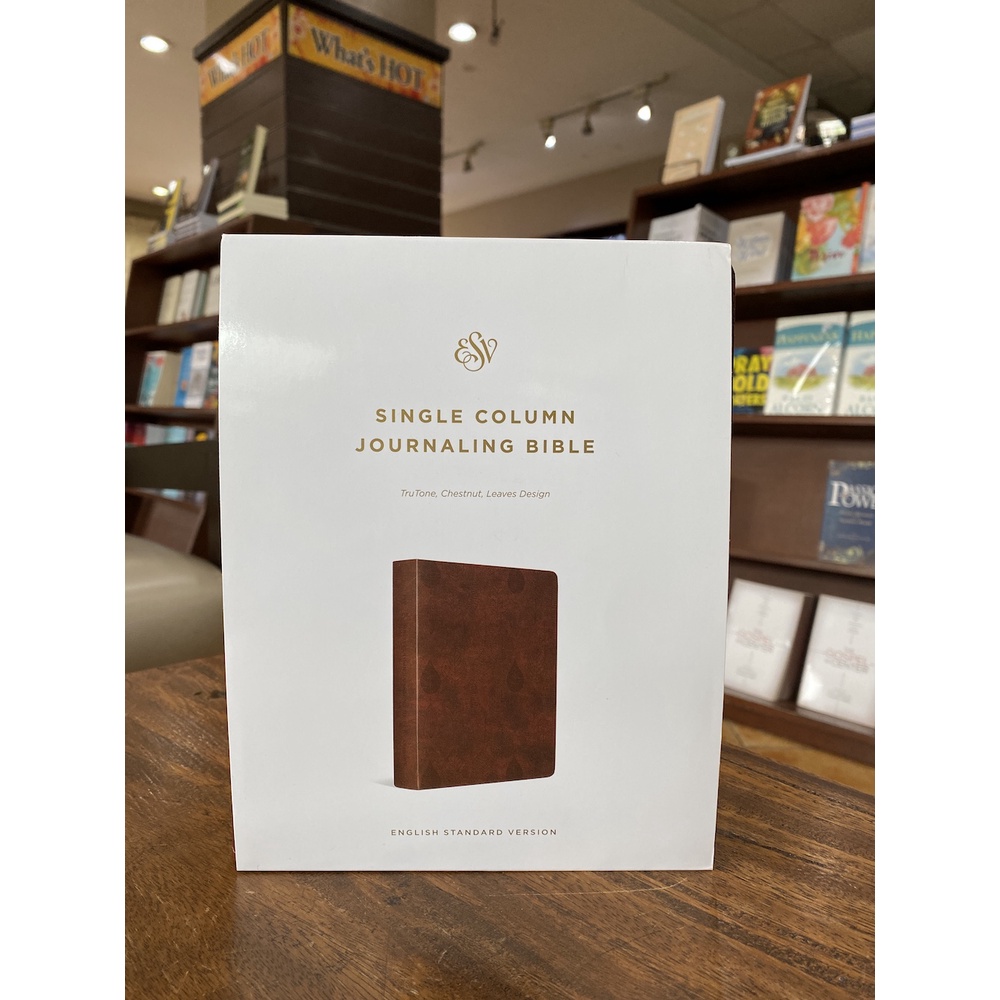 ESV Single Column Journaling Bible (TruTone, Chestnut, Leaves Design ...