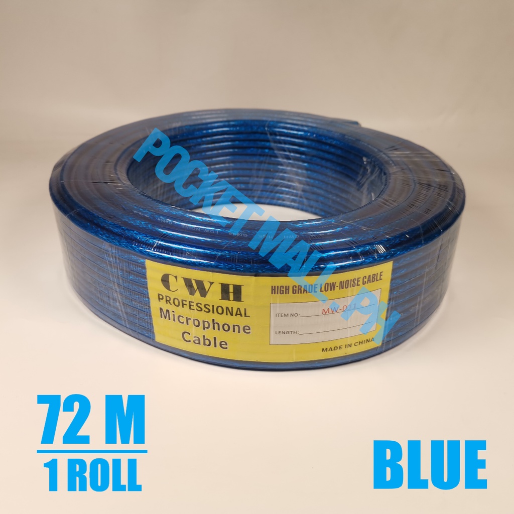 CWH Professional Microphone Cable Wire 1 Roll (72M) Colorful Quality ...