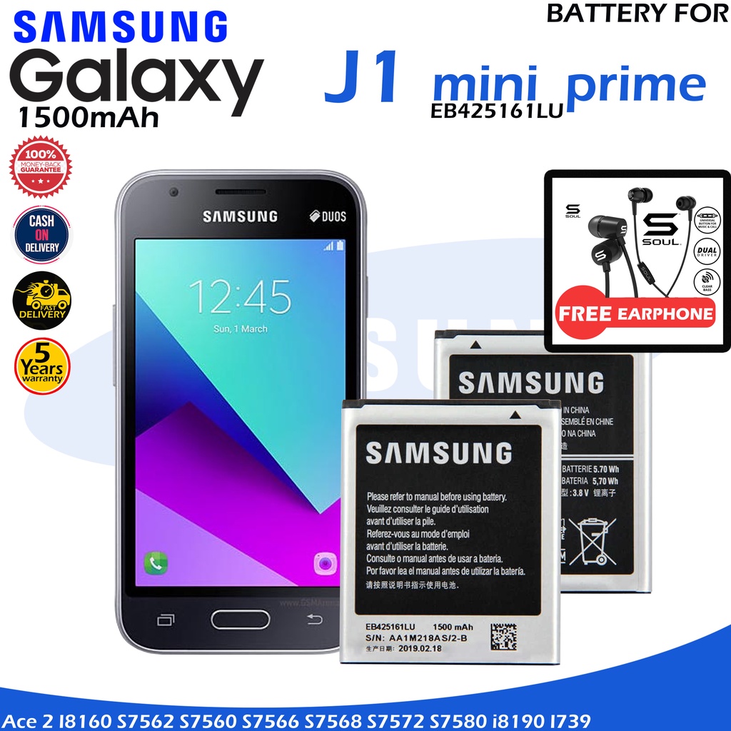 Samsung Galaxy J1 mini prime Battery Model EB425161LU High Quality ...