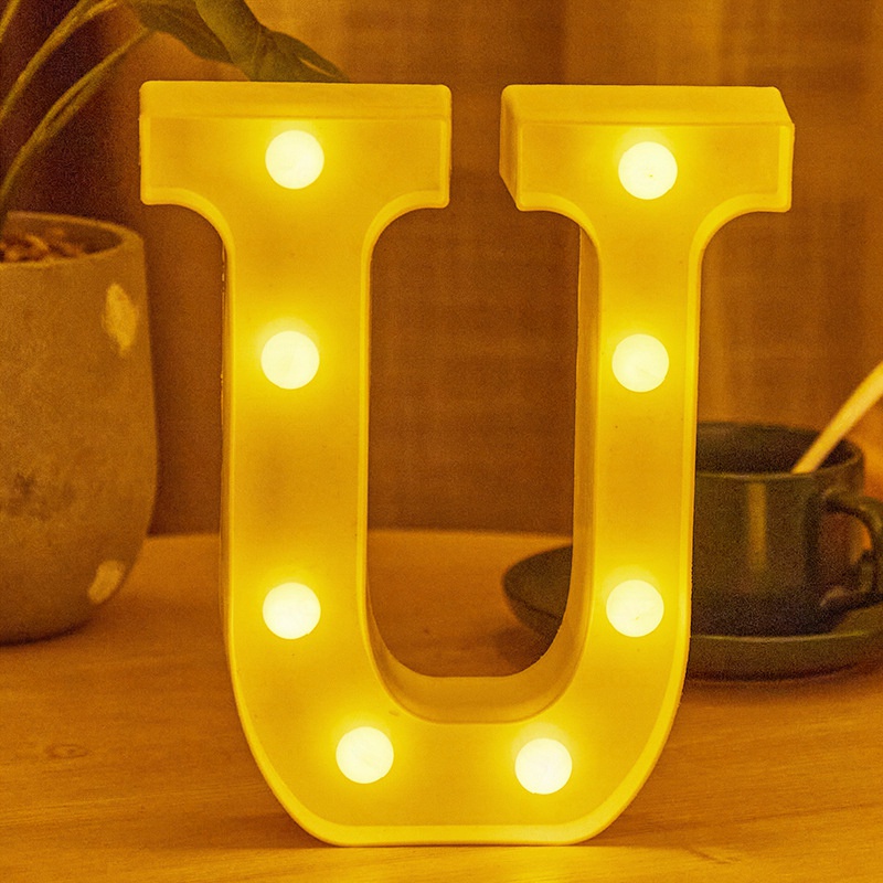 【Local Fast Delivery】Large size LED Letter standee 21cm party needs Led ...