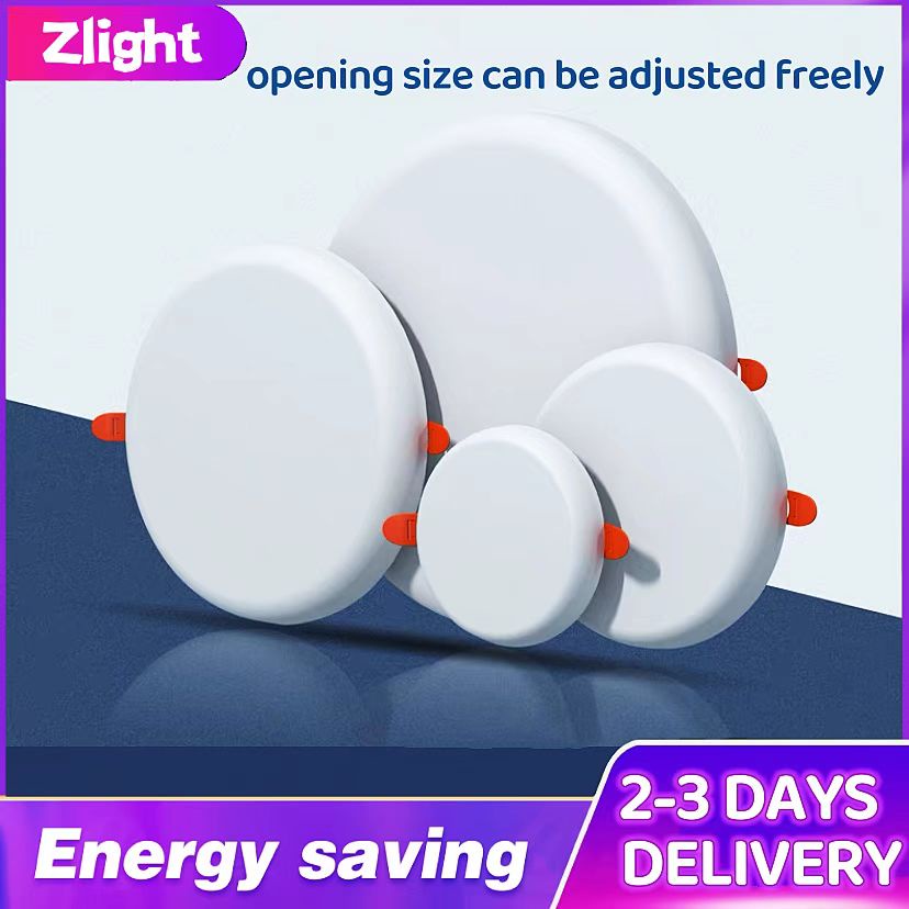LED 9W/18W adjustable frameless ultra-thin pin light panel light round ...