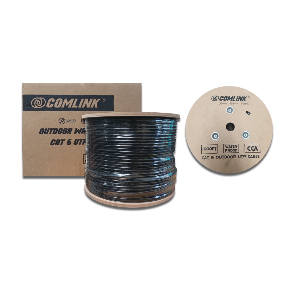 Comlink C60D-CCA53 Outdoor Waterproof CAT6 UTP Cable 1000FT (305M ...