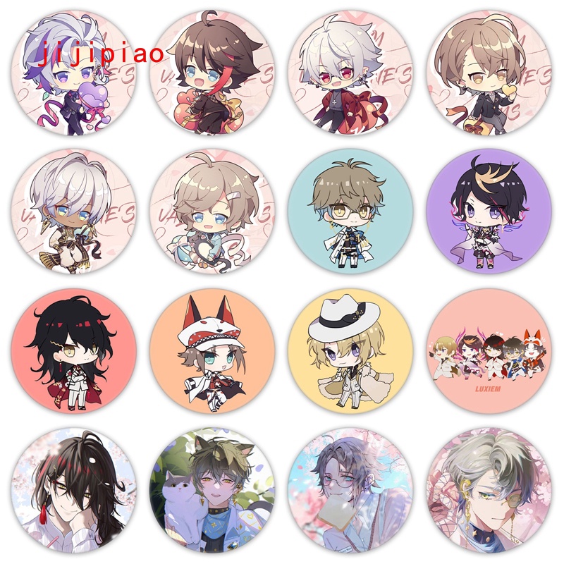jijipiao VTuber Luxiem Cosplay Badge Anime Accessories Ike Eveland Vox ...