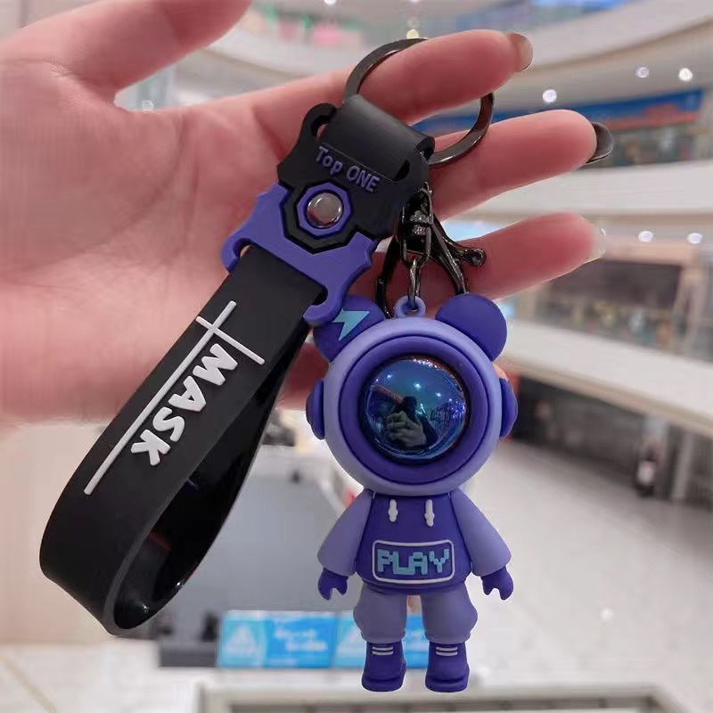 3D play Keychain Silicone Key Ring Key Chain Car Ornaments | Shopee ...