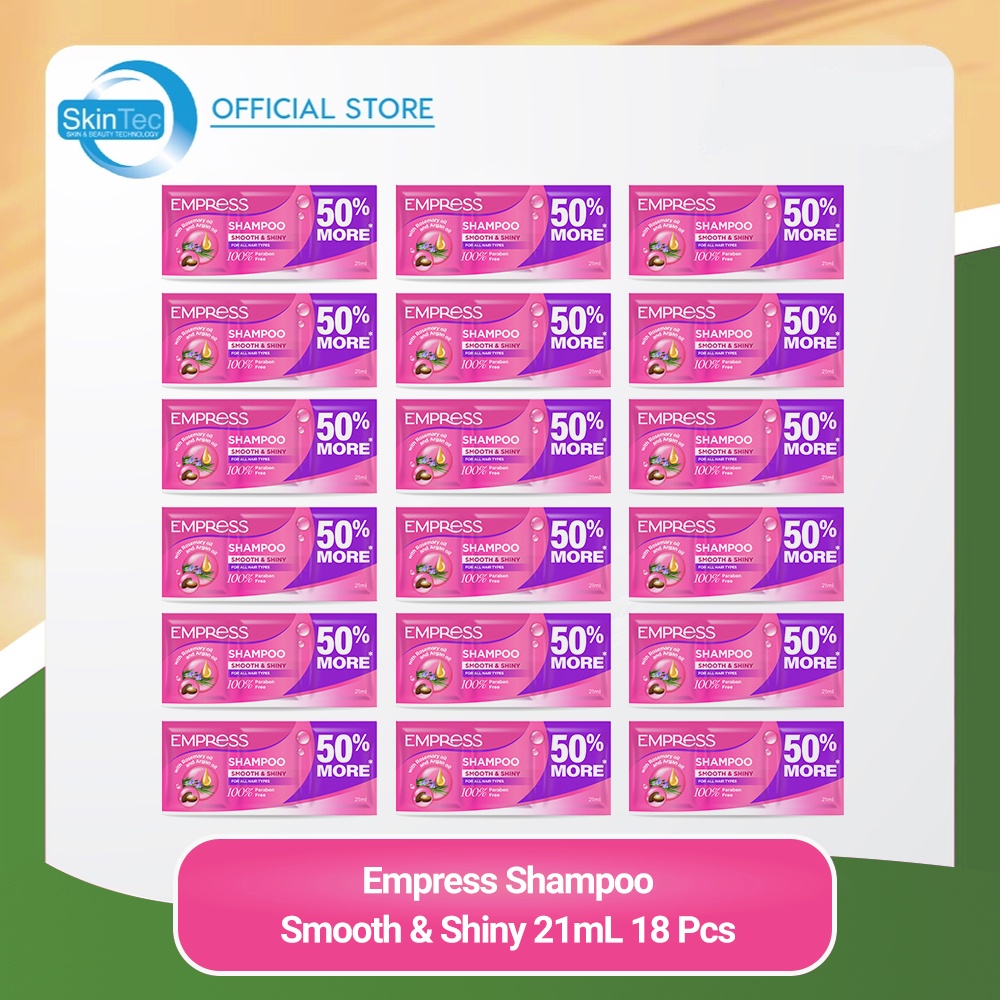 Empress Shampoo - Smooth & Shiny Pink 21ml by 12's + 6 Sachets | Shopee Philippines