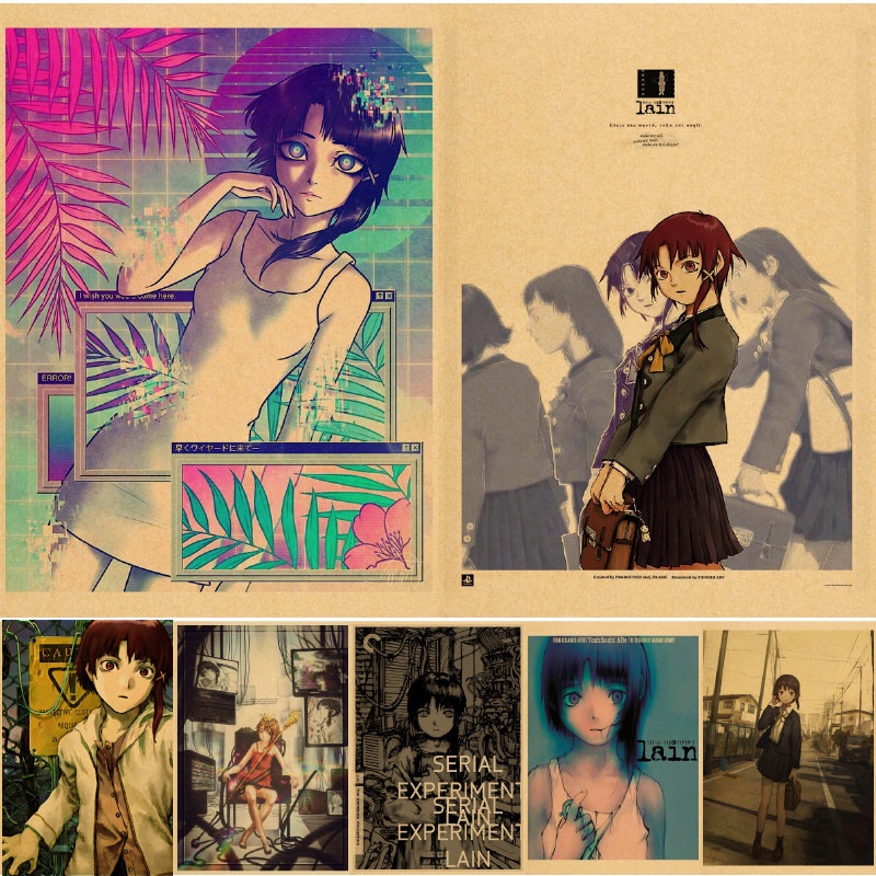 Serial experiments lain poster Anime Wall artistic house painting ...