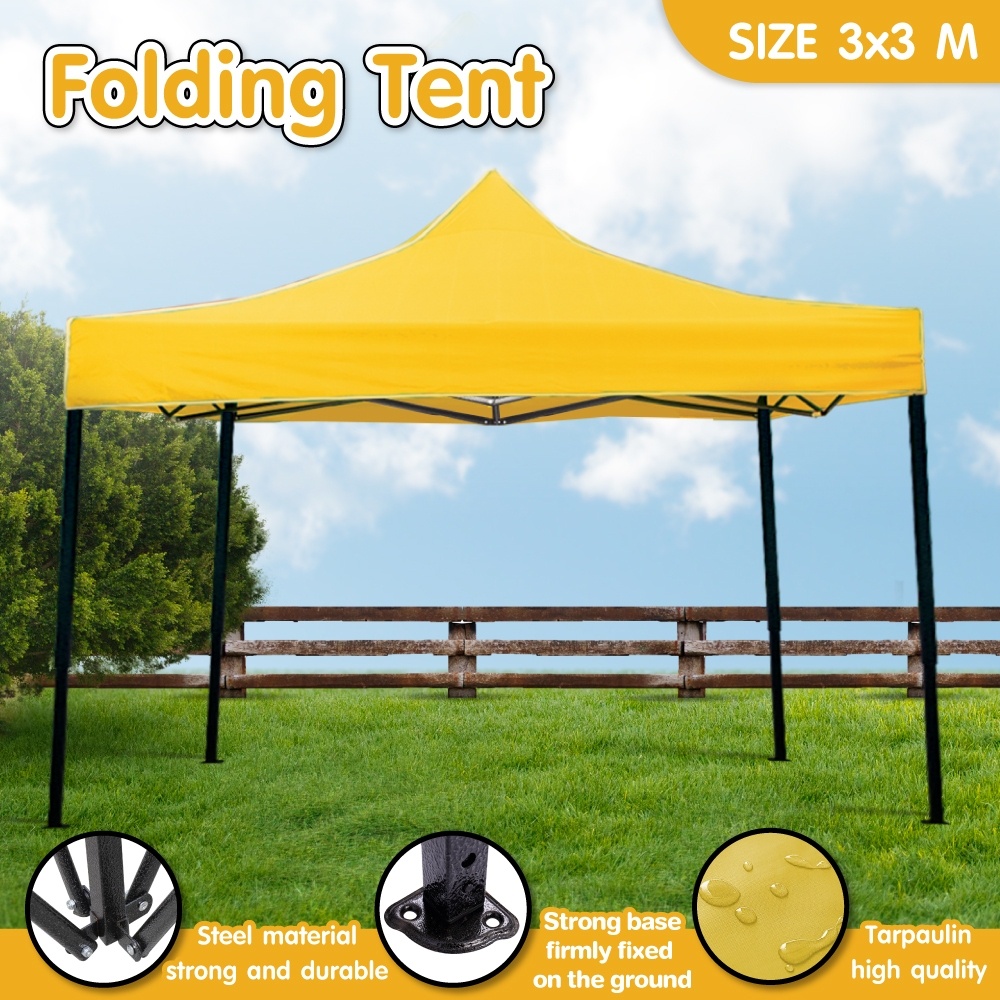 B&G 3x3 Tent Waterproof Retractable Meters, Tent complete set black ...