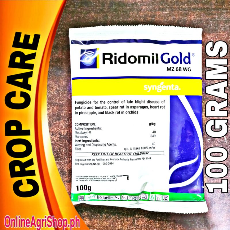RIDOMIL GOLD (100G) MZ 68 WG METALAXYL-M + MANCOZEB BY SYNGENTA ...